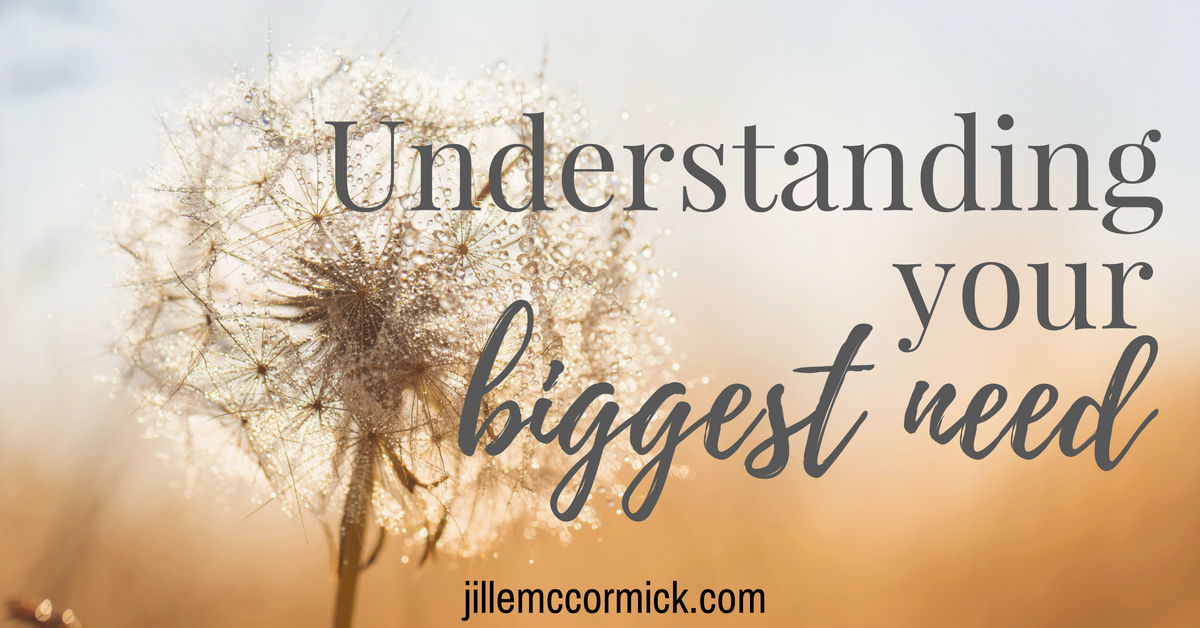 Understanding your biggest need